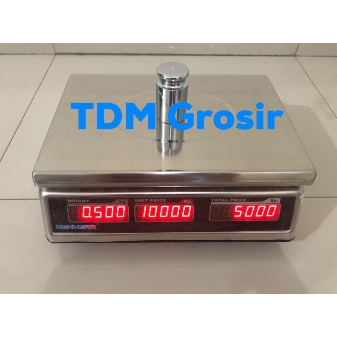 Jual Timbangan Digital Barang Laundry Sembako Stainless Henherr Acs 30Kg | Shopee Indonesia