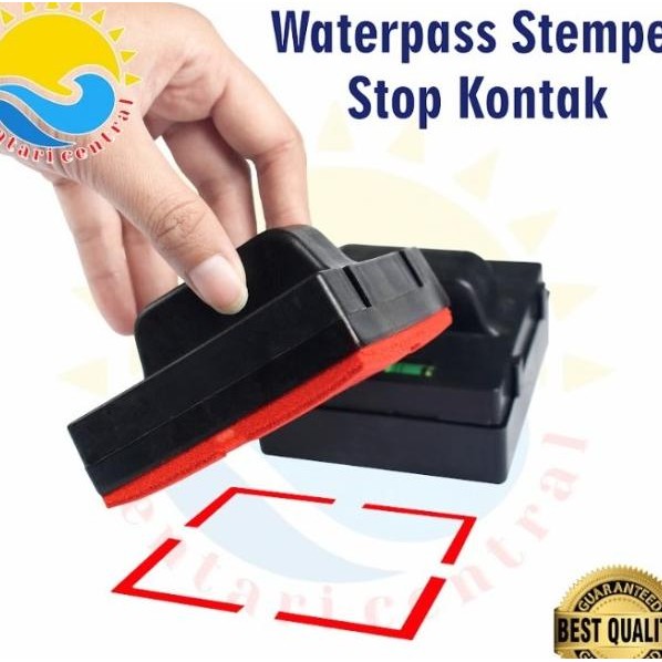 Jual Waterpass Stample Stop Kontak Free Tinta | Shopee Indonesia