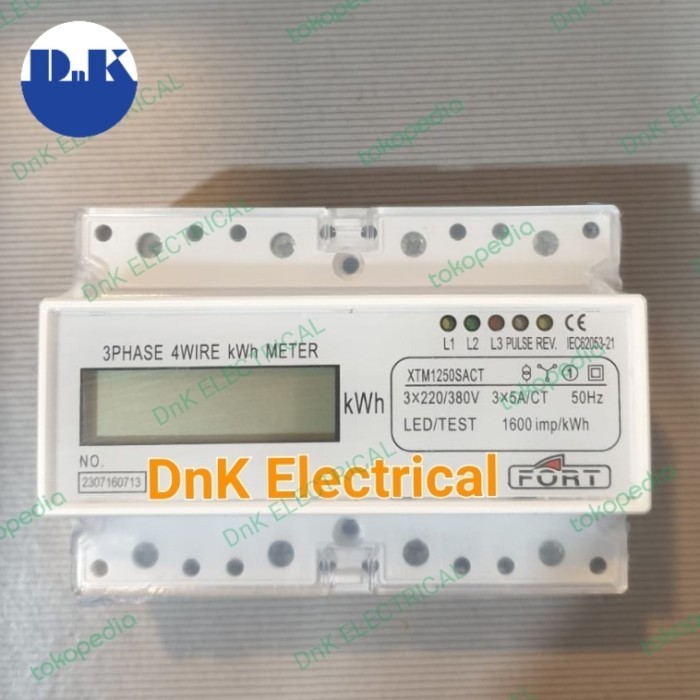 Jual KWH Meter 3 Phase Merk Fort XTM1250SACT Digital via CT | Shopee Indonesia