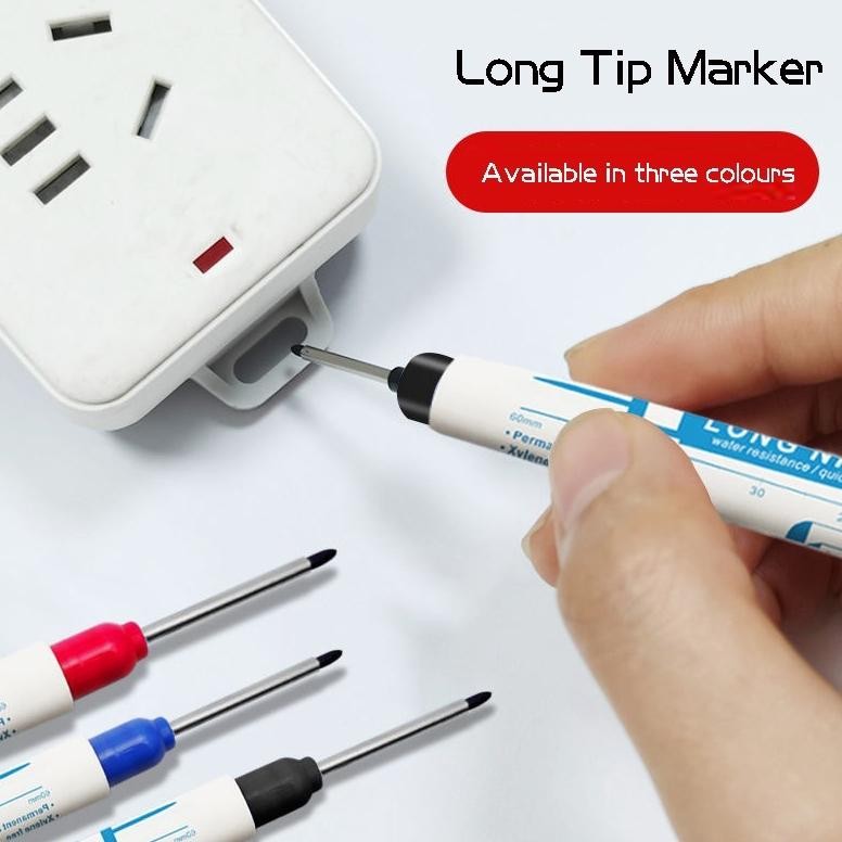 Jual gh-6 6pcs/set Spidol Marker Serbaguna Penanda Besi Kayu Kepala ...