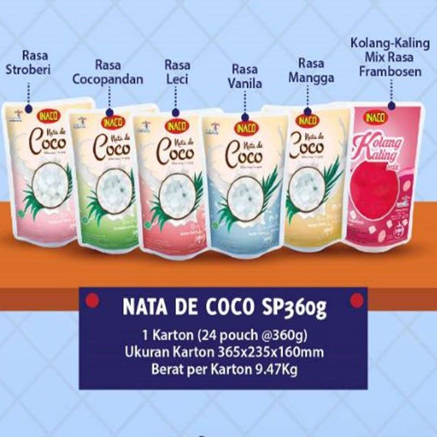 Jual INACO Nata de Coco 360 gr pouch | Shopee Indonesia