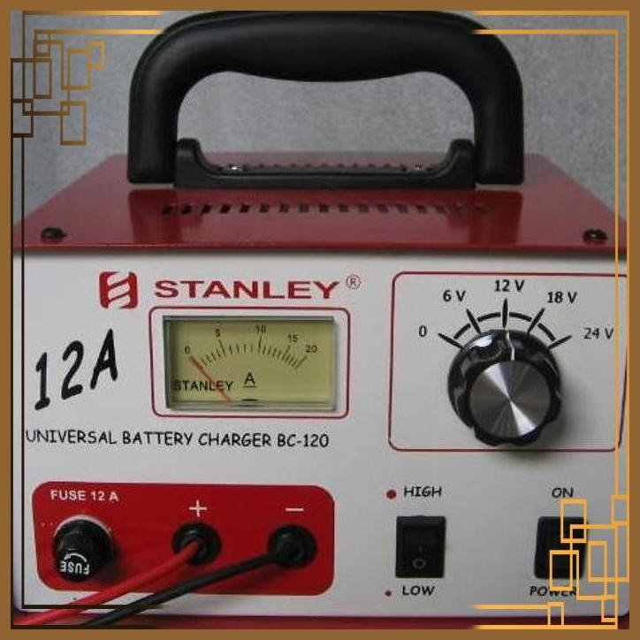 Jual [WGL] Charger Aki / Accu Merk Stanley (6v-12v-18v-24v) | Shopee ...