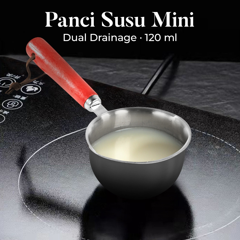 Jual Panci Susu Mini Sauce Pan Stainless Steel 304 Dual Drainage - HK1 ...