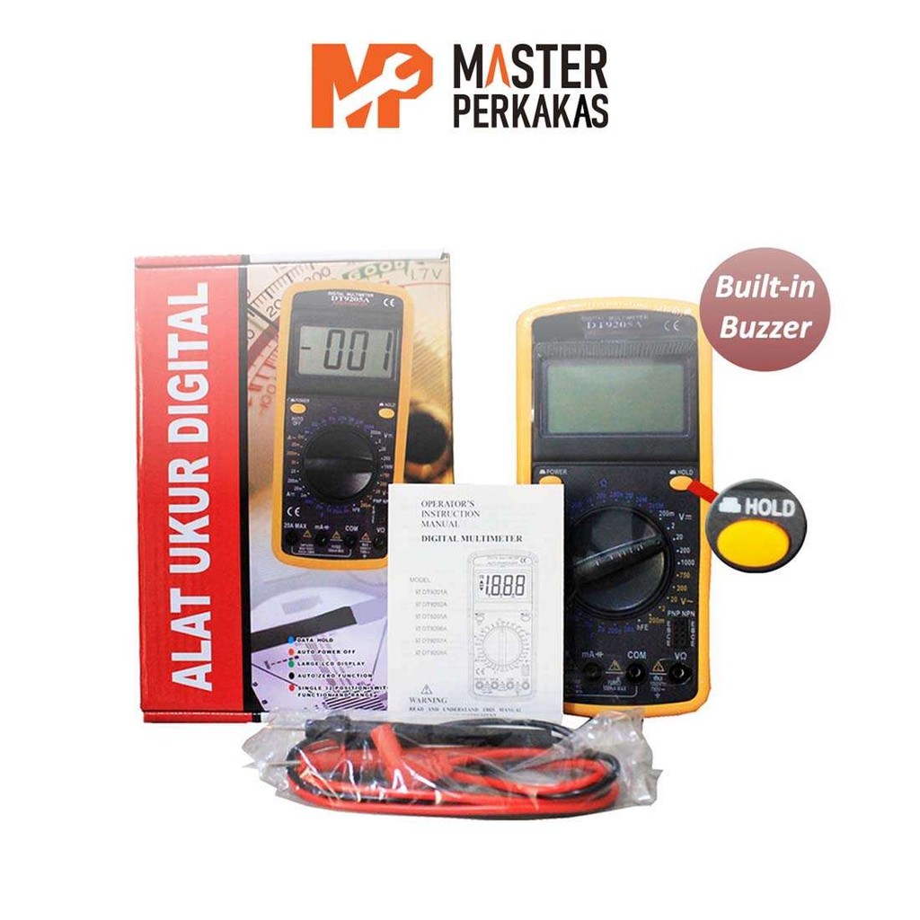 Jual Multitester DT9205A MP / Avometer / Multimeter / Multi Tester ...