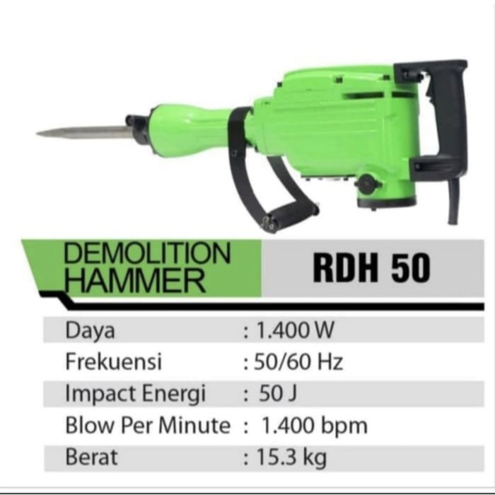 Jual Ryu Rdh50 Rdh 50 Jack Hammer Drill Mesin Bobok Beton Demoltion ...