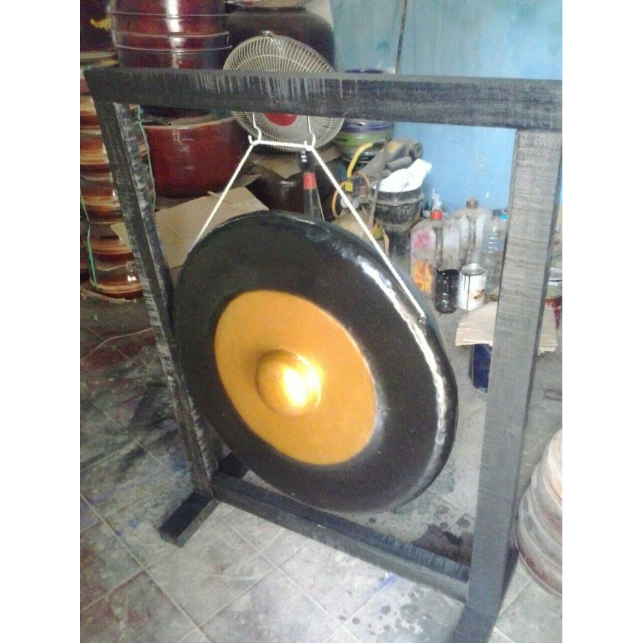 Jual TERBARU gong alat musik peresmian goong 60cm pake tiang | Shopee ...