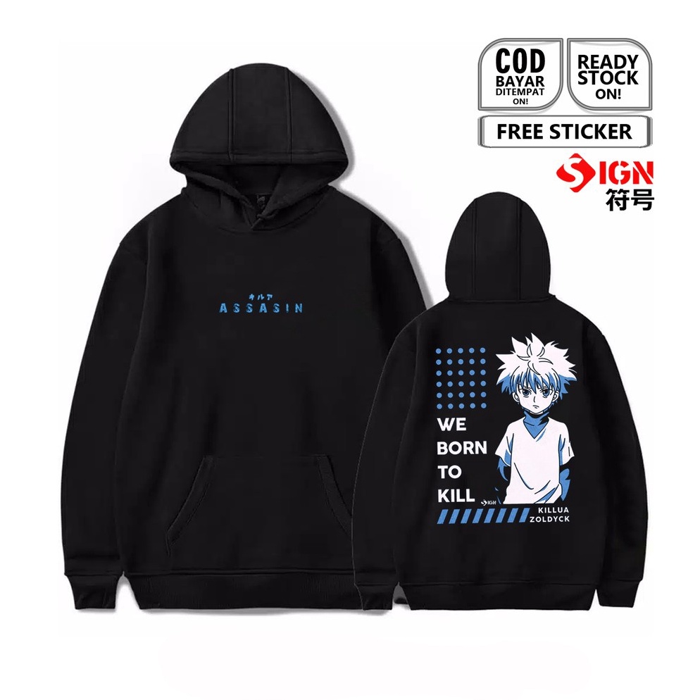 Jual F⚡ASH SALE HOODIE KILLUA ZOLDYCK HUNTER X HUNTER GON FREECSS ...