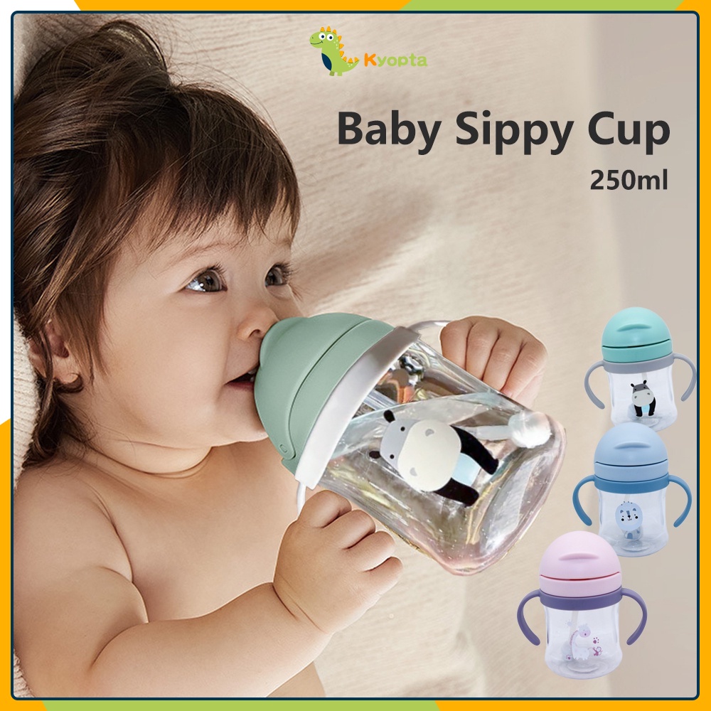 Jual Kyopta Botol minum anak sedotan BPA Free Botol jerami anak minum karakter sippy cup import ...