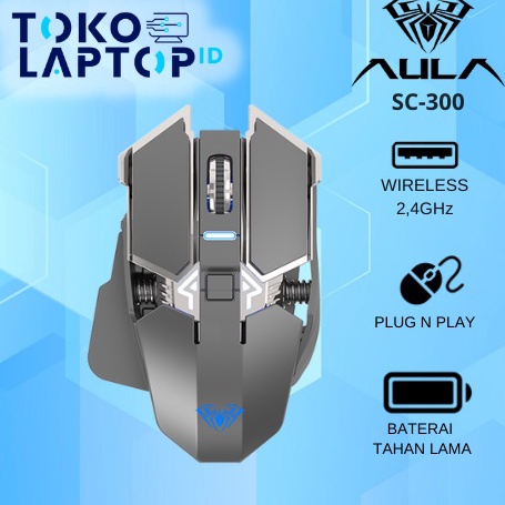Jual Terlaku. Aula SC-300 / SC300 Wireless Gaming RGB Mouse | Shopee ...