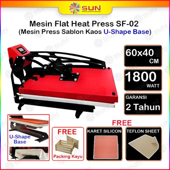 Jual best produk] Mesin Press Sablon Kaos U-Shape Digital Premium SF-02 ...