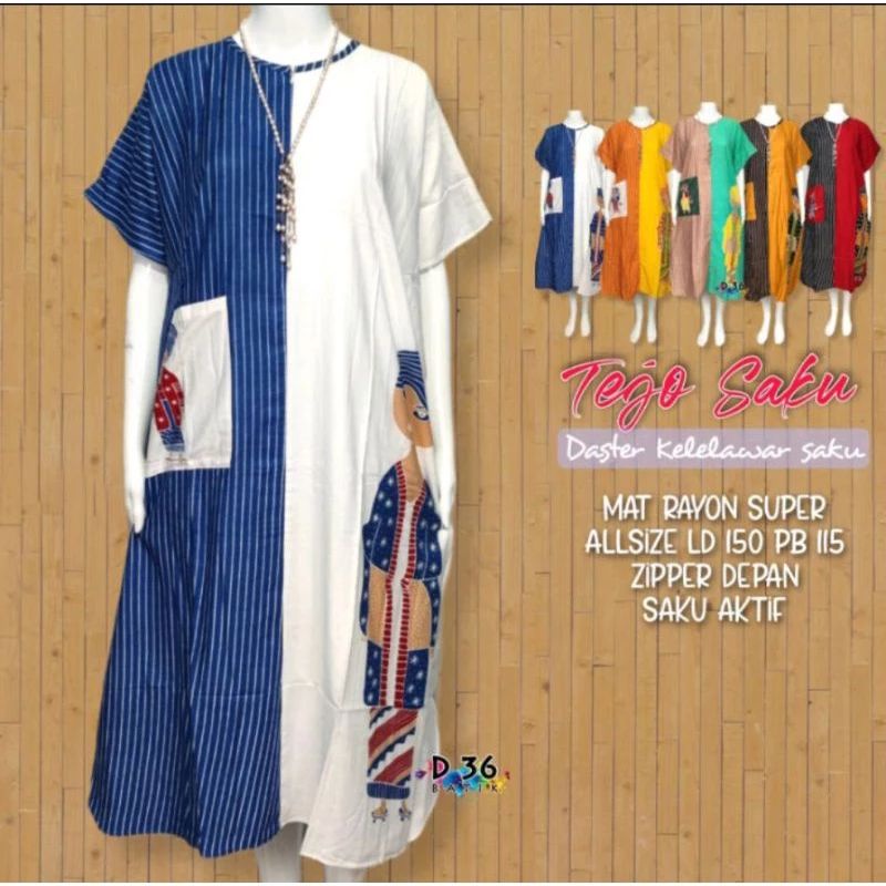 Jual DASTER TEJO SAKU SEMERBAK BATIK ORIGINAL DASTER RAYON PREMIUM ...