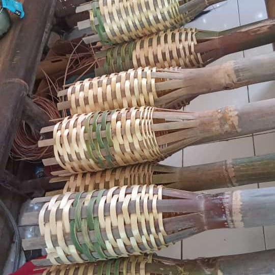 Jual [Vas] Anyaman Bambu, Obor Bambu, Sosog Bambu, [Simple] | Shopee ...