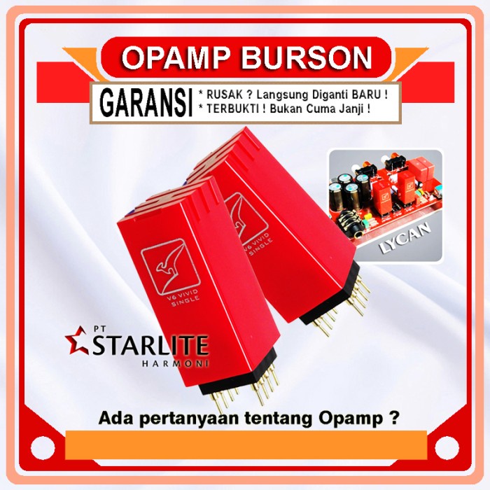 Jual DISKON SPESIAL BURSON OPAMP V6-VIVID SINGLE HARGA / PASANG ...
