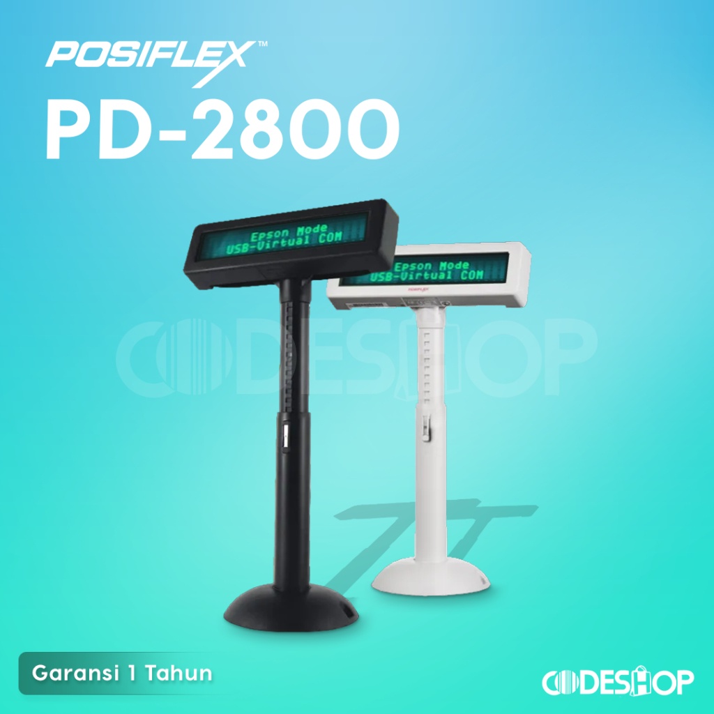 Jual POSIFLEX PD.2800 DISPLAY KASIR PENUNJUK HARGA MURAH | Shopee Indonesia