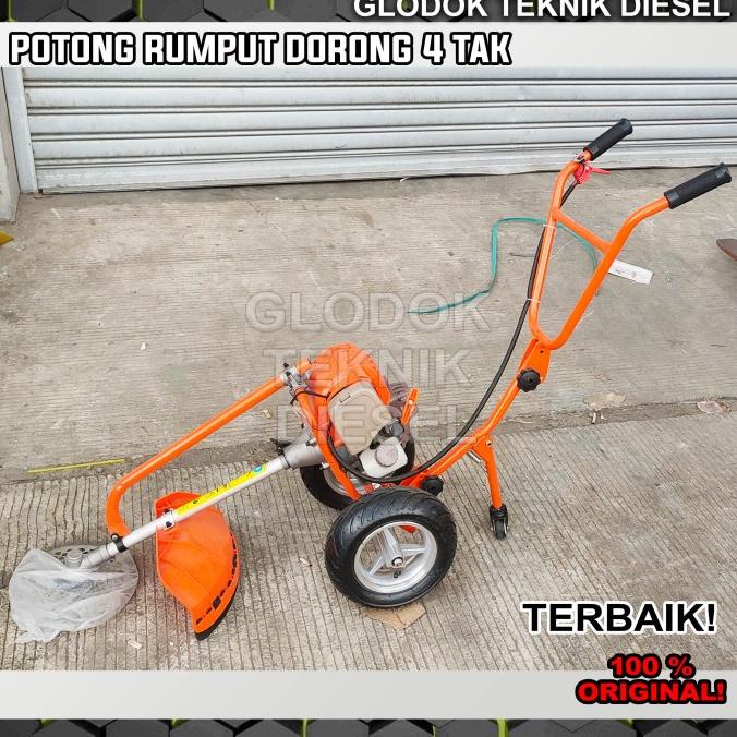 Jual Mesin Potong Rumput Dorong 4 Tak / Lawn Mower Terbaik | Shopee ...