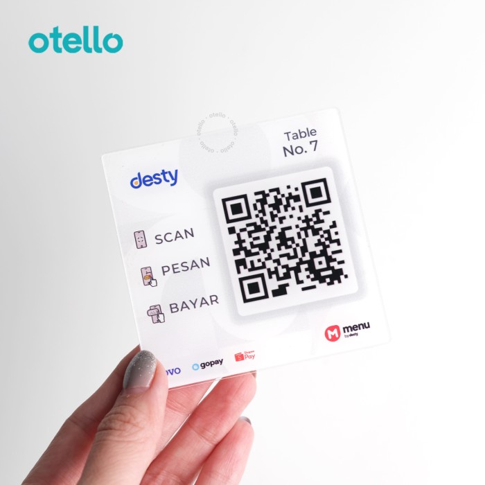 Jual [Wall] Custom Nomor Meja Tempel Akrilik Print Label Tag Table Sign ...