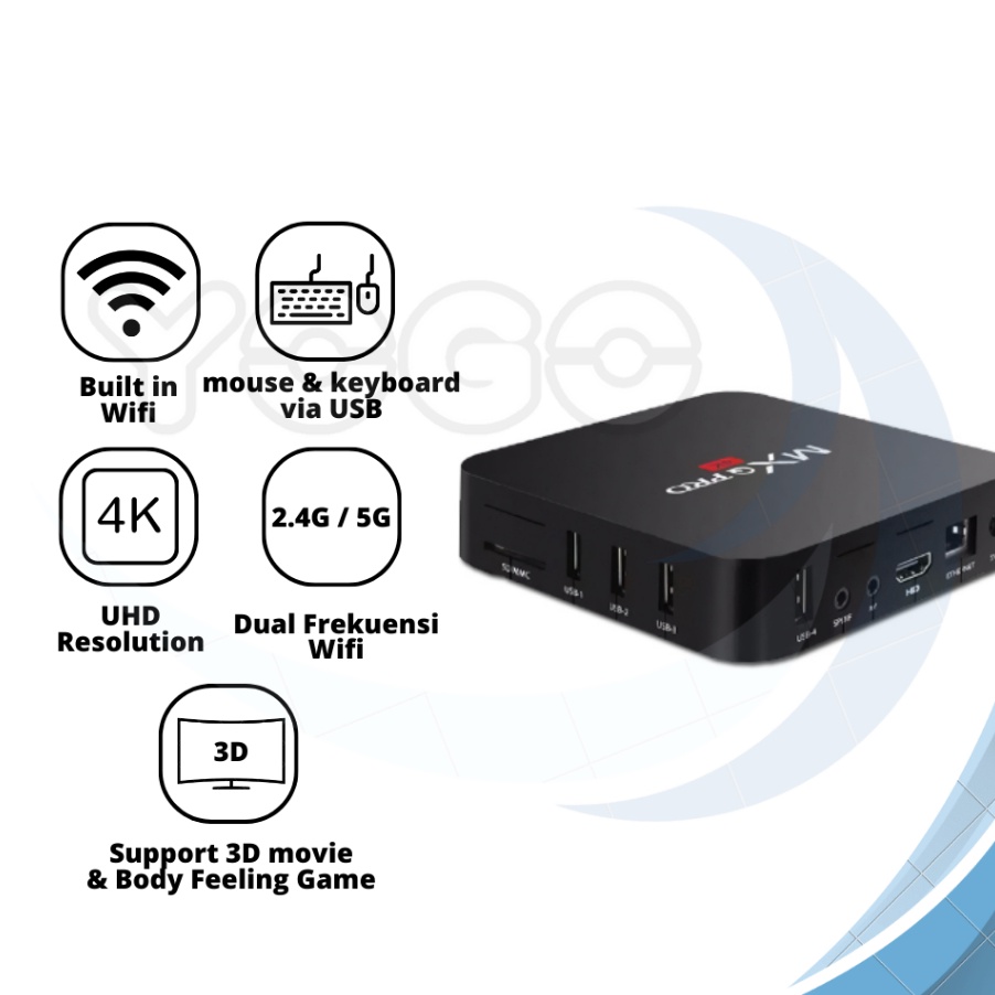 Jual [LZ☀/M ] Yogo Original Android TV Box MXQ Pro 5G 2G+16G / Smart TV ...