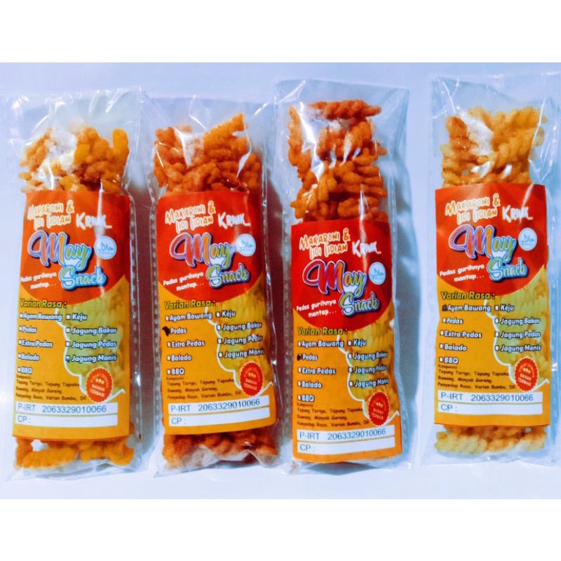 Jual MAKARONI SPIRAL MURAH 50 PCS RASA MIX | Shopee Indonesia