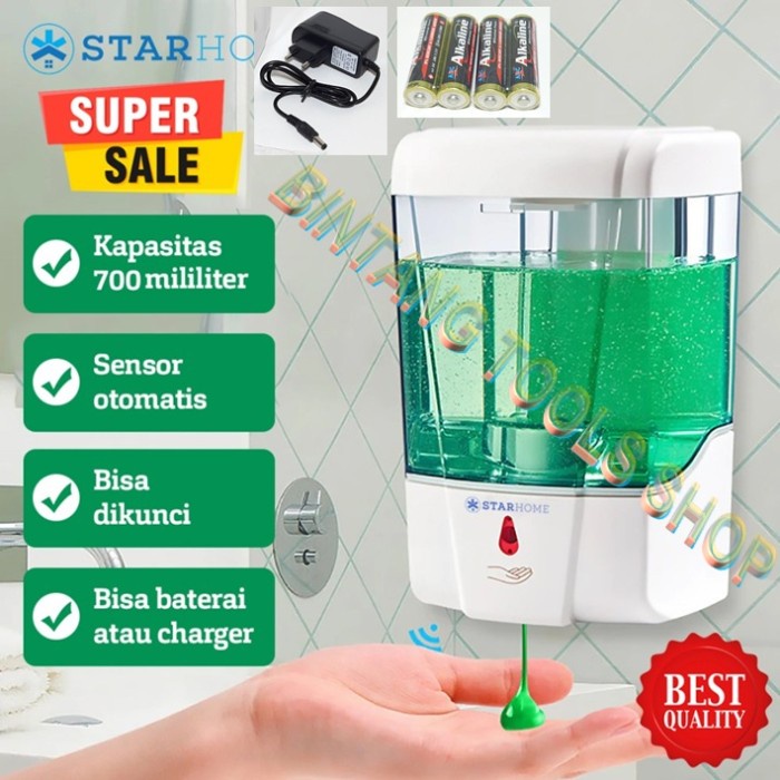 Jual Tempat Sabun Otomatis 700ML Automatic Soap Dispenser Sensor ...