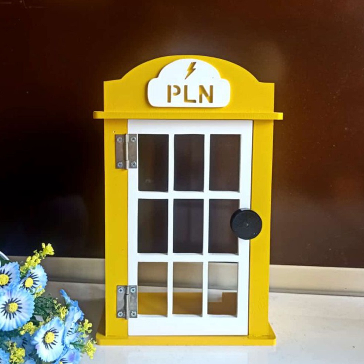 Jual Baru Box Meteran PLN Desain Unik Telephone Prabayar Listrik/Token ...