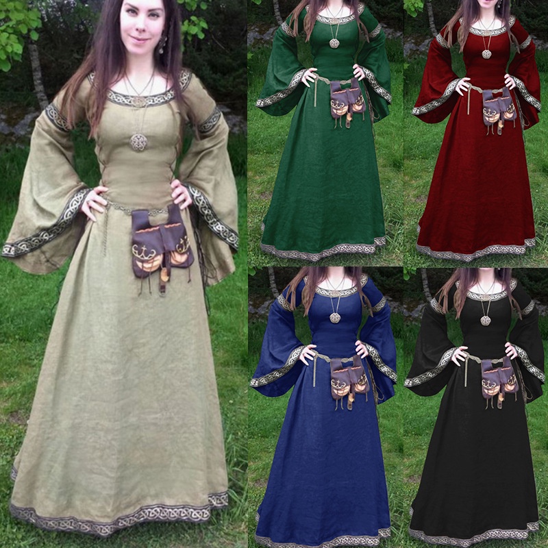 Jual Kostum Cosplay Gotik Abad Pertengahan untuk Wanita Gaun Pesta ...