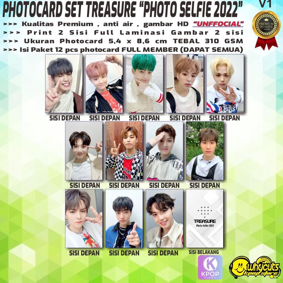 Jual Viral Photocard Set Kpop Premium Treasure / Foto Selfie 2022 / Web Drama / Print 2 Sisi ...