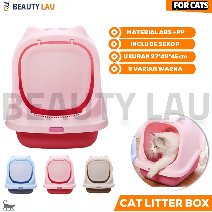 Jual Cat Litter Box Kucing Jumbo Tertutup Bak Pasir Tempat Pup Poop ...