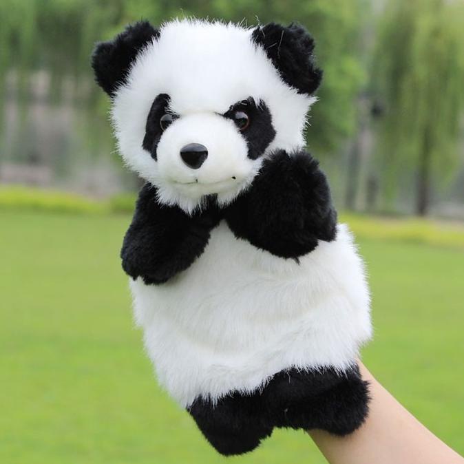 Jual FC Boneka Tangan Bentuk Panda Bahan Plush untuk Edukasi Anak ...