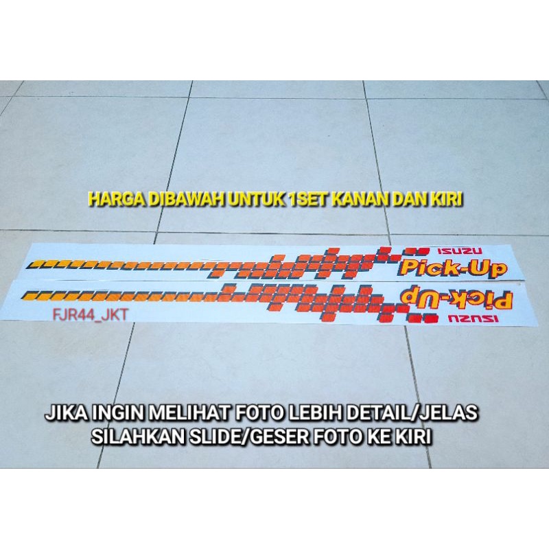 Jual stiker isuzu panther pick up/ stiker mobil pick up/ Sticker List ...
