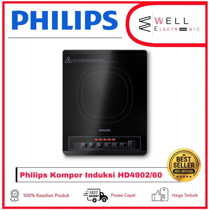 Jual PHILIPS Induction Cooker HD4902/60 Kompor Induksi HD4902 HD 4902 ...
