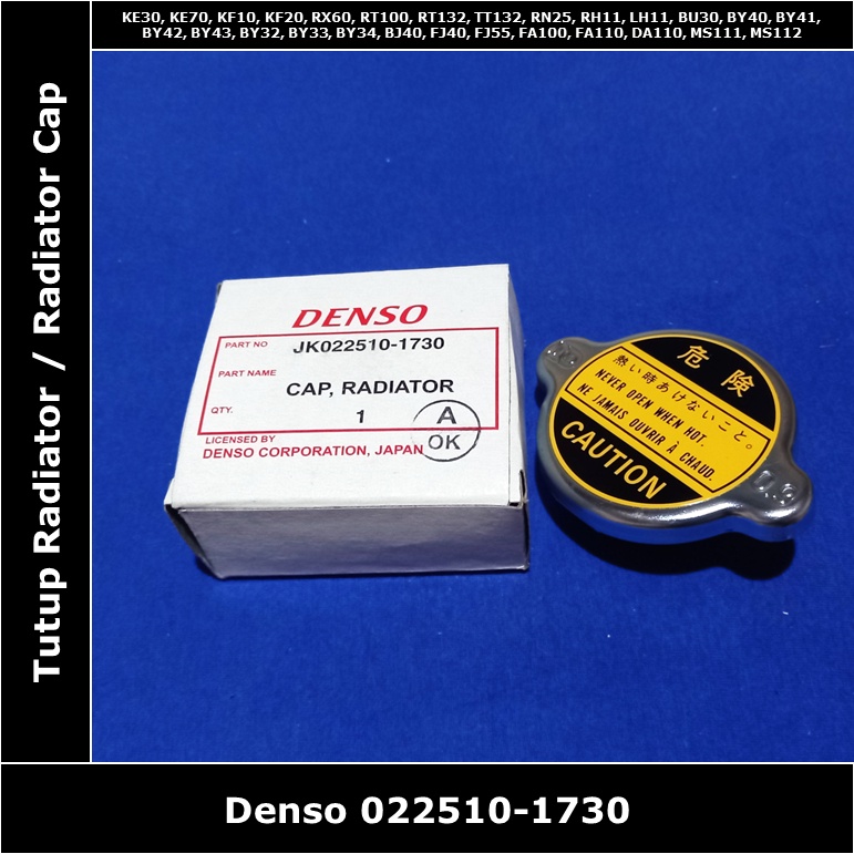 Jual Tutup Radiator Toyota Hilux Bensin 1600 cc 12R RN25 Ori Denso Asli ...