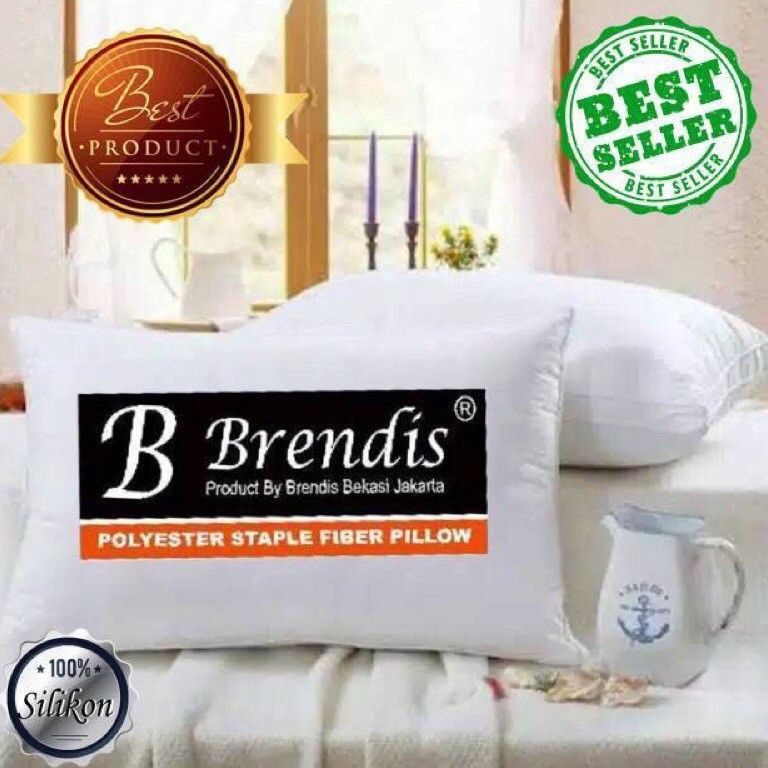 Jual Shopee brand Bantal tidur kepala Brendis Original 100% silikon hotel berbintang super mewah ...