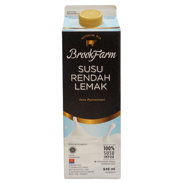 Jual BROOKFARM FRESH MILK HIGH CAL LOW FAT 946 ML - SUSU | Shopee Indonesia