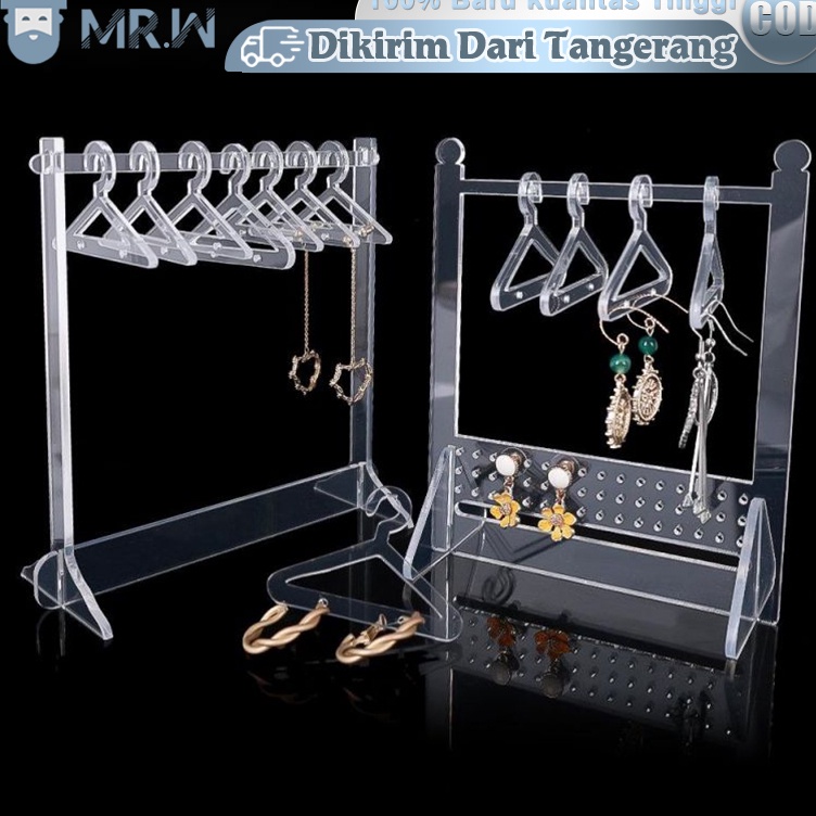 Jual Super promo Stand Display Anting Display Akrilik jewelry display stand Organizer Anting ...