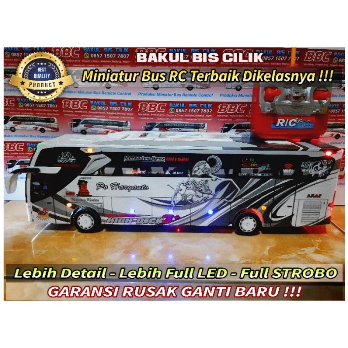 Jual Miniatur bus RC po haryanto PARADISE ( remote control ) | Shopee ...