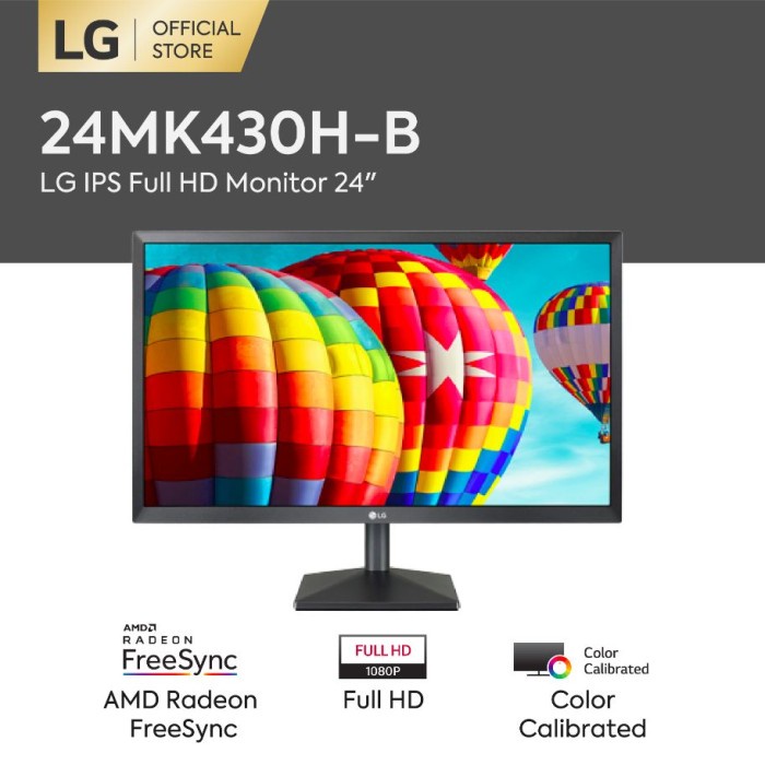 Jual LG 24MK430H Monitor 24-Inch Full HD LED IPS FreeSync | Shopee ...