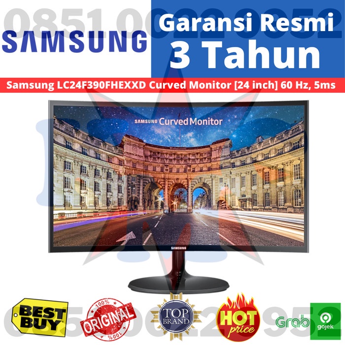 Jual SAMSUNG LED MONITOR 24 Inch LC24F390FHEXXD CURVE | Shopee Indonesia