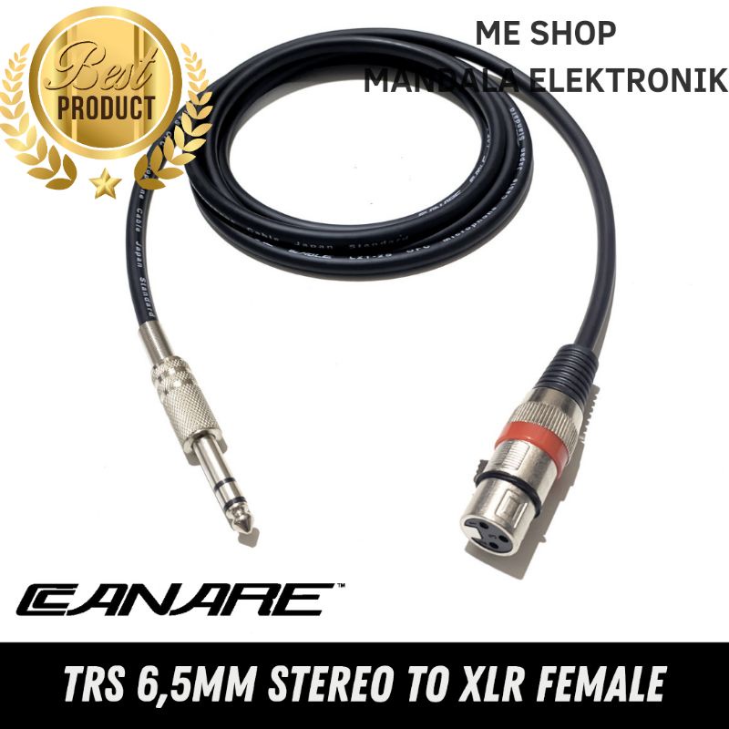 Jual kabel audio jack akai stereo 6,5mm trs to xlr female 3pin 10 meter | Shopee Indonesia