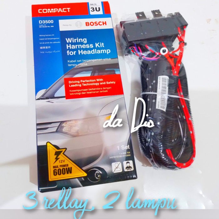 Jual Kabel Set 3 Relay 2 Lampu H4 Bosch Headlamp Original Rellay Bosch Kode Br06 | Shopee Indonesia