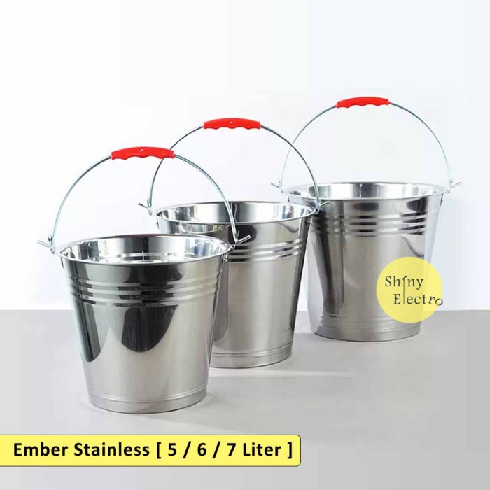 Jual Ember Stainless Handle 5 / 6 / 7 Ltr Liter Minuman / Es Batu ...