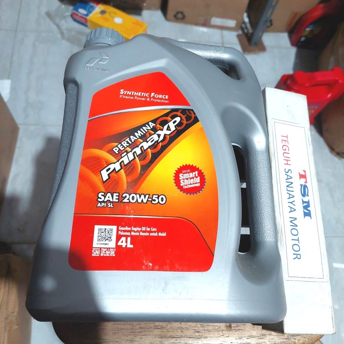 Jual Oli Mesin Pertamina Prima XP PrimaXP SAE 20W-50 4 LITER terlaris ...
