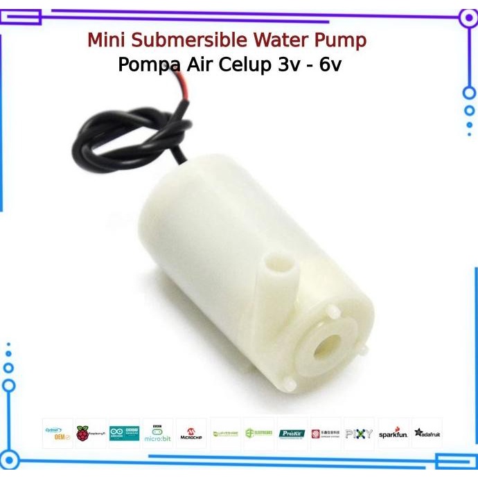 Jual Mini Submersible Water Pump Motor Pompa Air Celup Brushless DC 3v ...