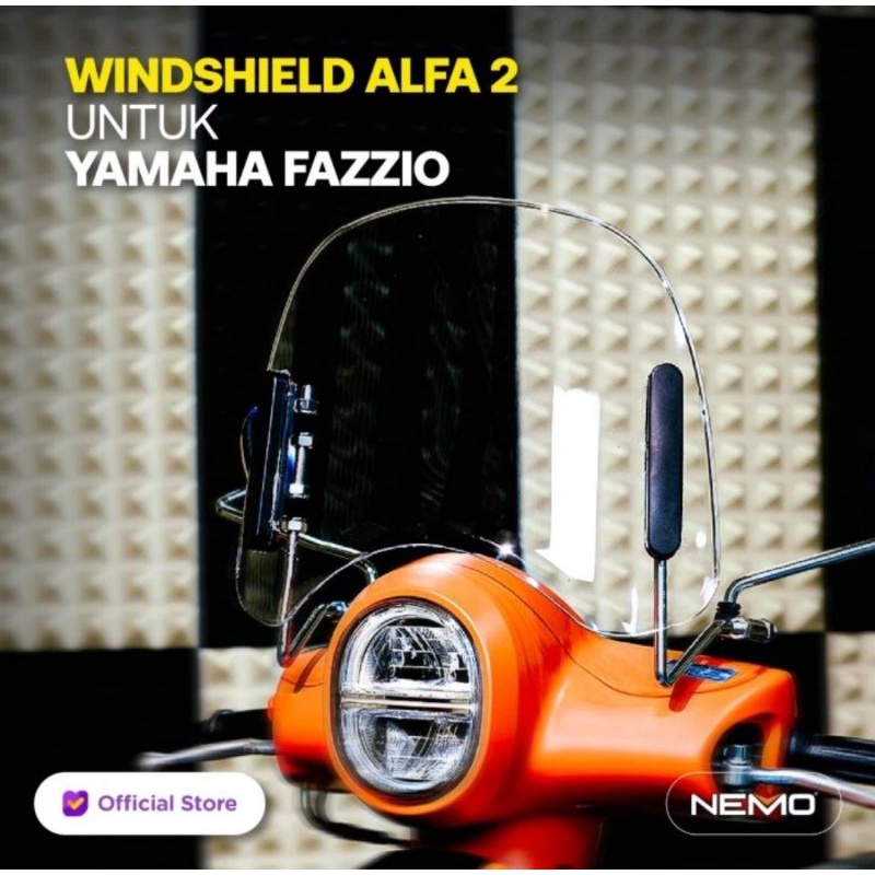Jual NEMO Windshield / Visor Yamaha Fazzio Tipe Alfa 2 | Shopee Indonesia