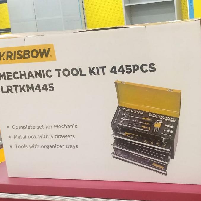 Jual Krisbow Alat Mekanik Set 445 Pcs Mechanic Tool Kit 445pc
