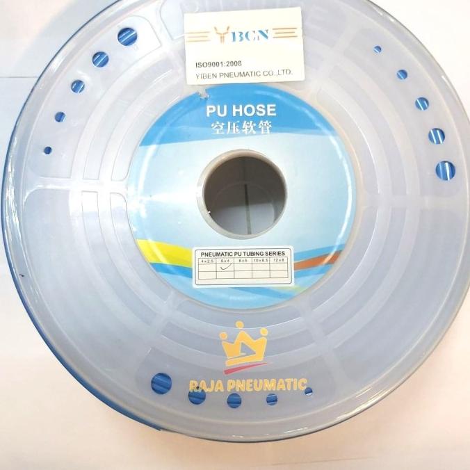 Jual Selang Angin Pneumatic Od 6Mm Id 4Mm 1 Roll 200M Bahan Pu Biru ...