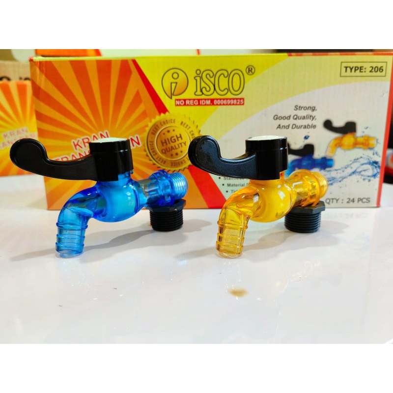 Jual Kran Taman Transparant Isco 1/2 Inch Model Engkol Keran Kamar ...