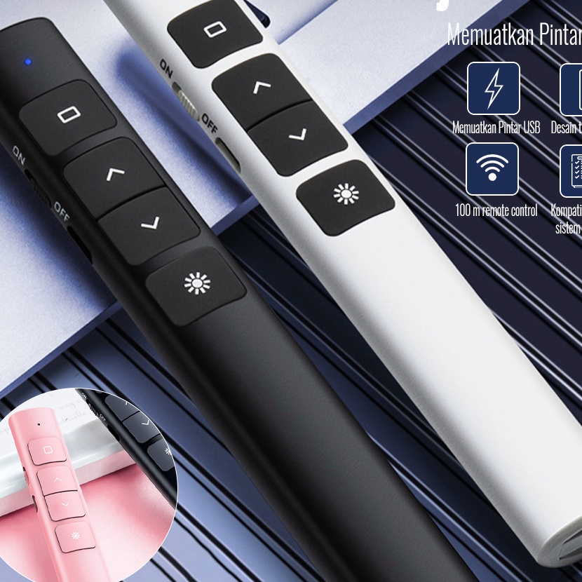 Jual [W12C > Wireless Laser Pointer for Presentation Laser Presentasi ...