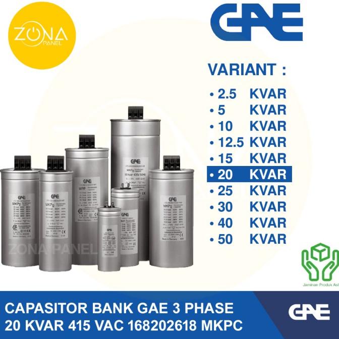 Jual Kapasitor Capasitor Bank Gae 20 Kvar 20Kvar 415V 3 Phase 168202618 | Shopee Indonesia