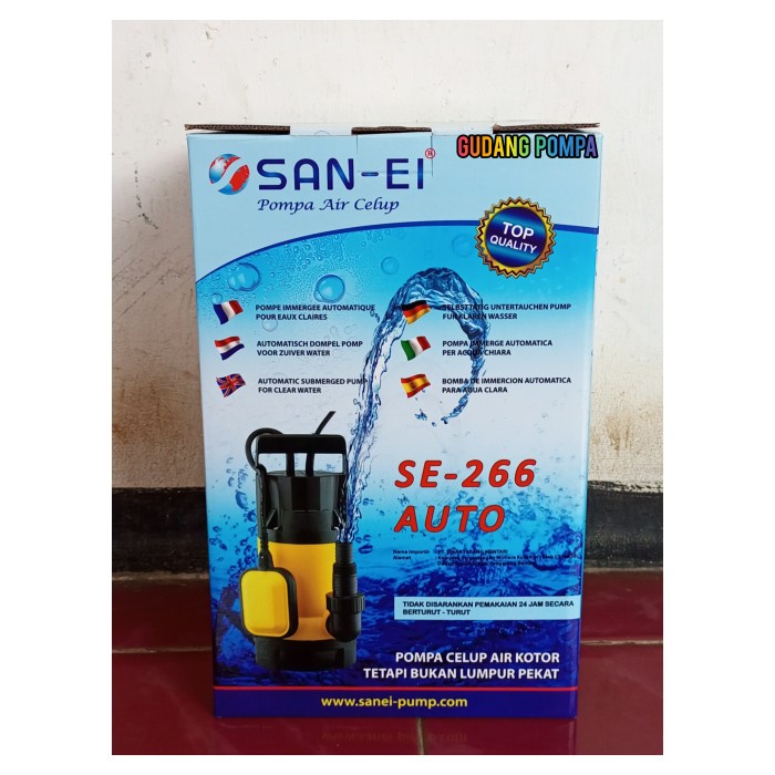 Jual POMPA CELUP AIR KOTOR SANEI 265 OTOMATIS - POMPA KOLAM IKAN | Shopee Indonesia