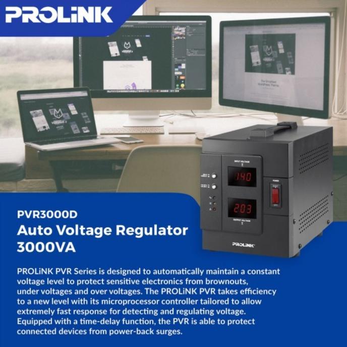 Jual Stabilizer Prolink Pvr3000D Avr Relay Controlled / Stabiliver ...